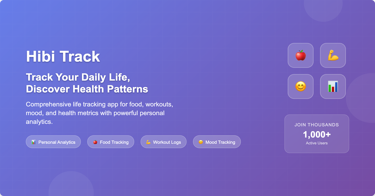 Hibi Track - Log Your Day, Discover Insights